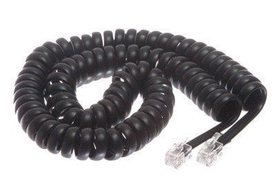 Pack of 10 Commercial Grade Avaya Handset Cords in Black/Charcoal ...